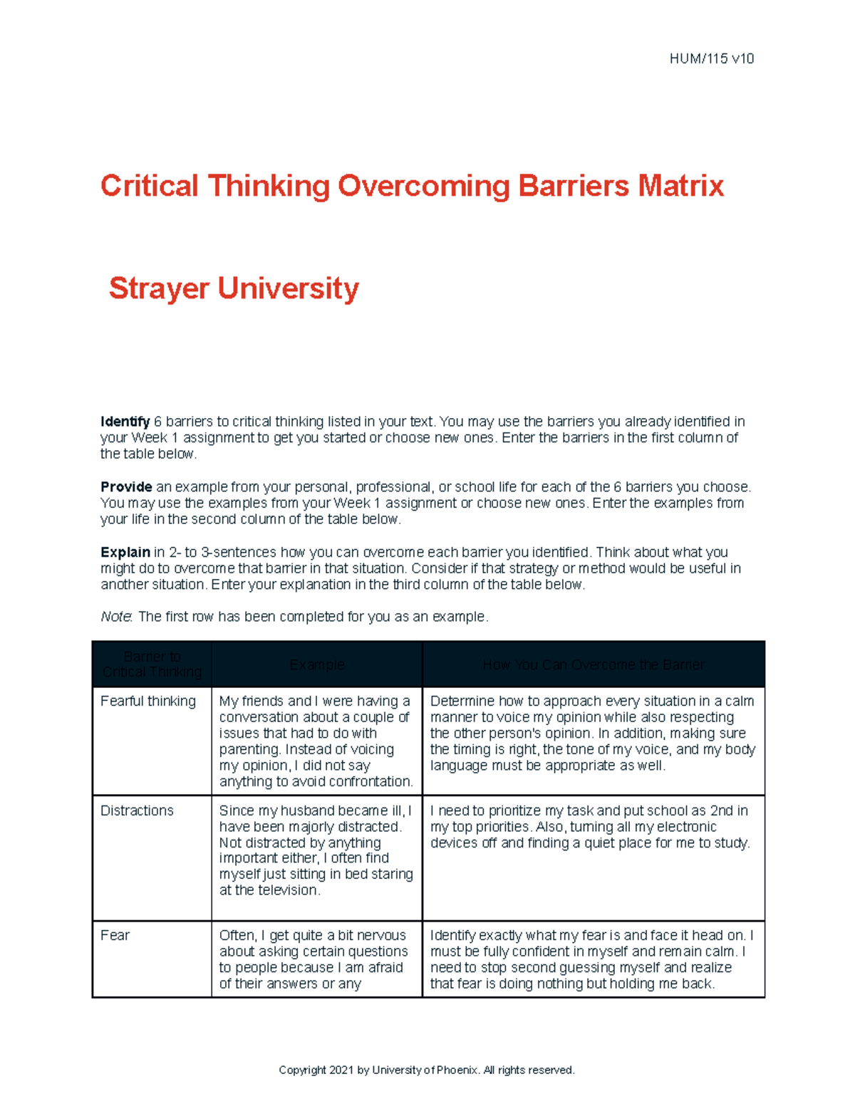 Shelbyhoke wk3assessment HUM115 - HUM/115 v Critical Thinking ...