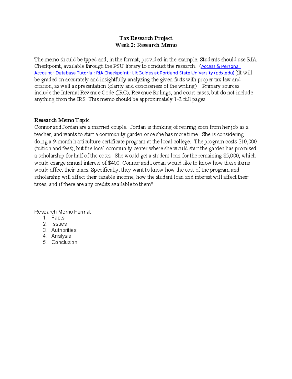 Group-week-2ch-1 1705898810135 - Tax Research Project Week 2: Research ...