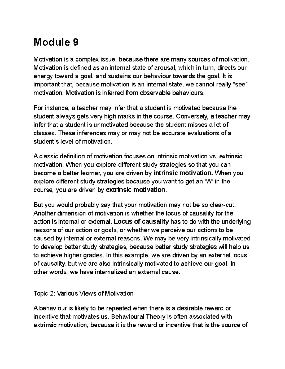 Module 9 EDUC210 - lesson 9 notes - EDUC 210 - Concordia - Studocu