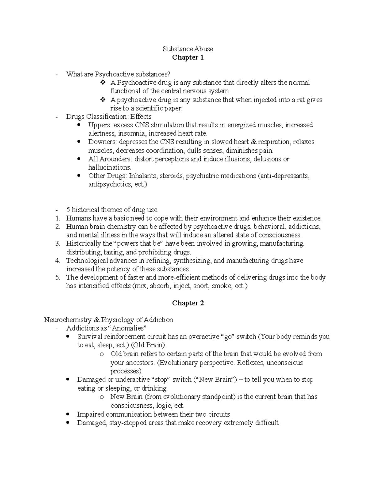 Substance Abuse Ch. 1 - 3 - Substance Abuse Chapter 1 What are ...