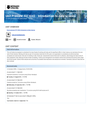 FIT1045 53 workshop 10 questions with explanations - Python Fundamentals - Studocu