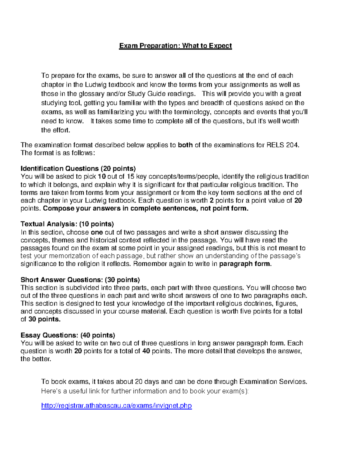 Exam Format And Preparation Advice Exam Preparation What To Expect