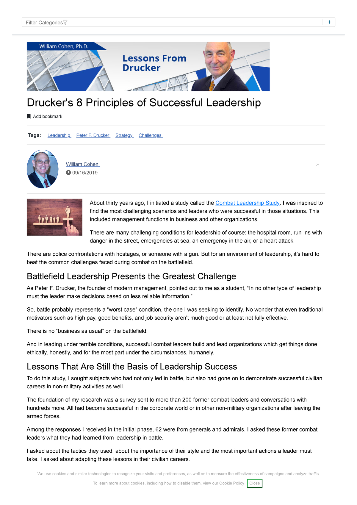 Drucker's 8 Principles of Successful Leadership Corporate Learning ...