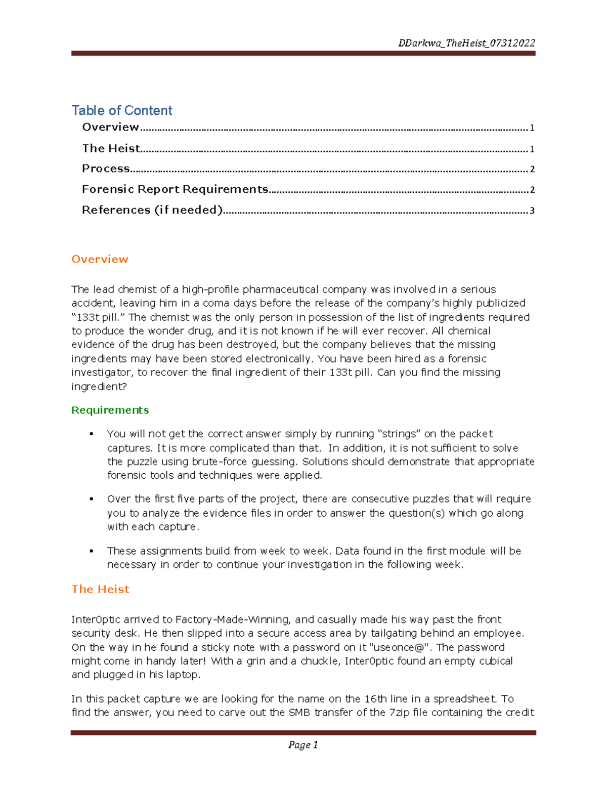 DDarkwa theheist 07312022 - Table of Content - Studocu