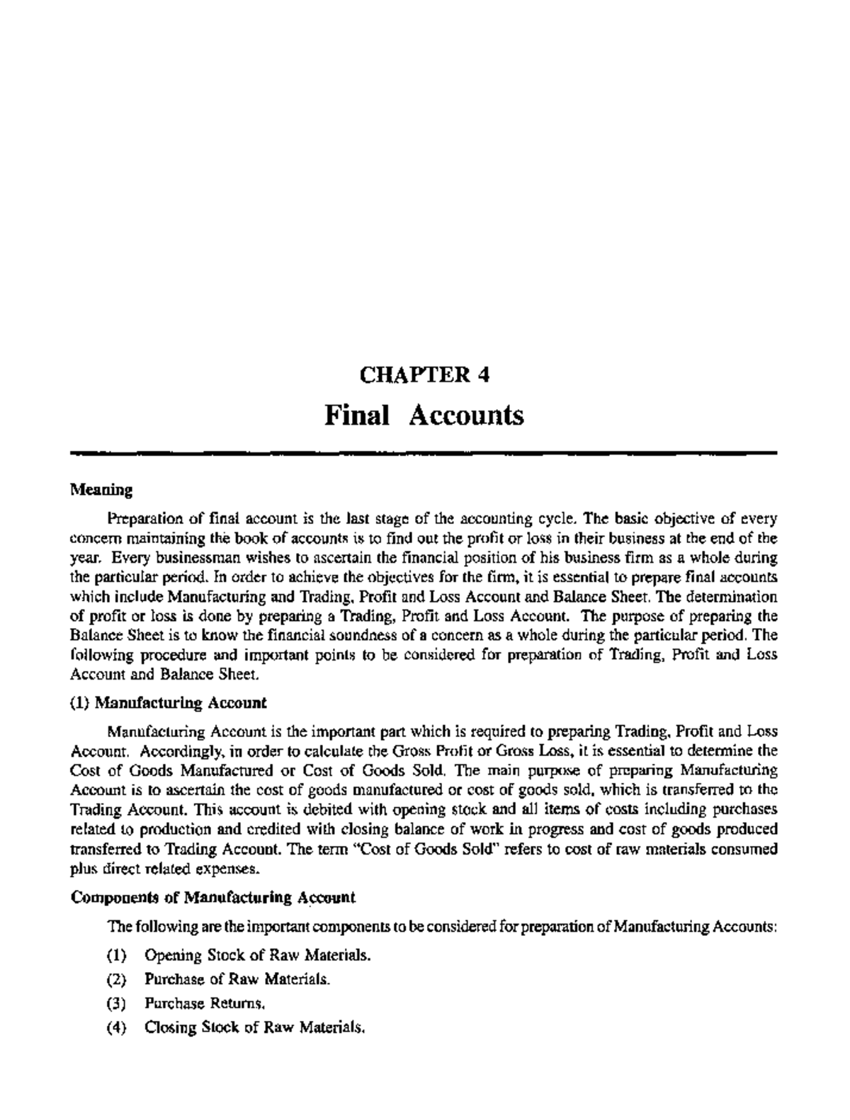 Final Accounts - Accounting subjects for bookkeeping topics. - Meaning ...