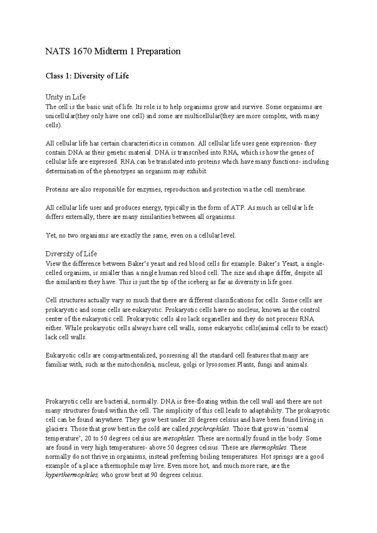 NATS 1670 Midterm 1 Preparation - NATS 1670 Midterm 1 Preparation Class ...