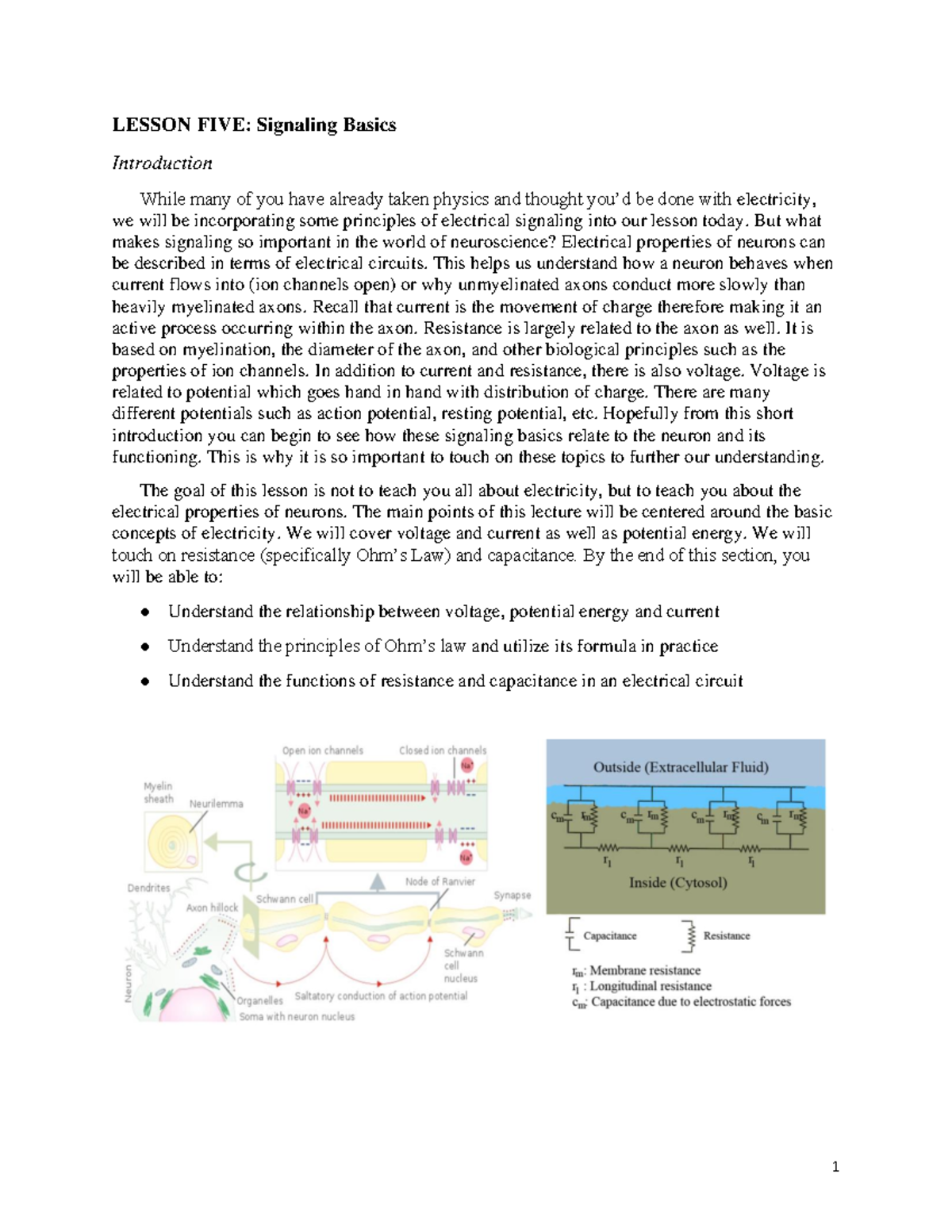 5. Signaling Basics Lecture EDIT - LESSON FIVE: Signaling Basics ...