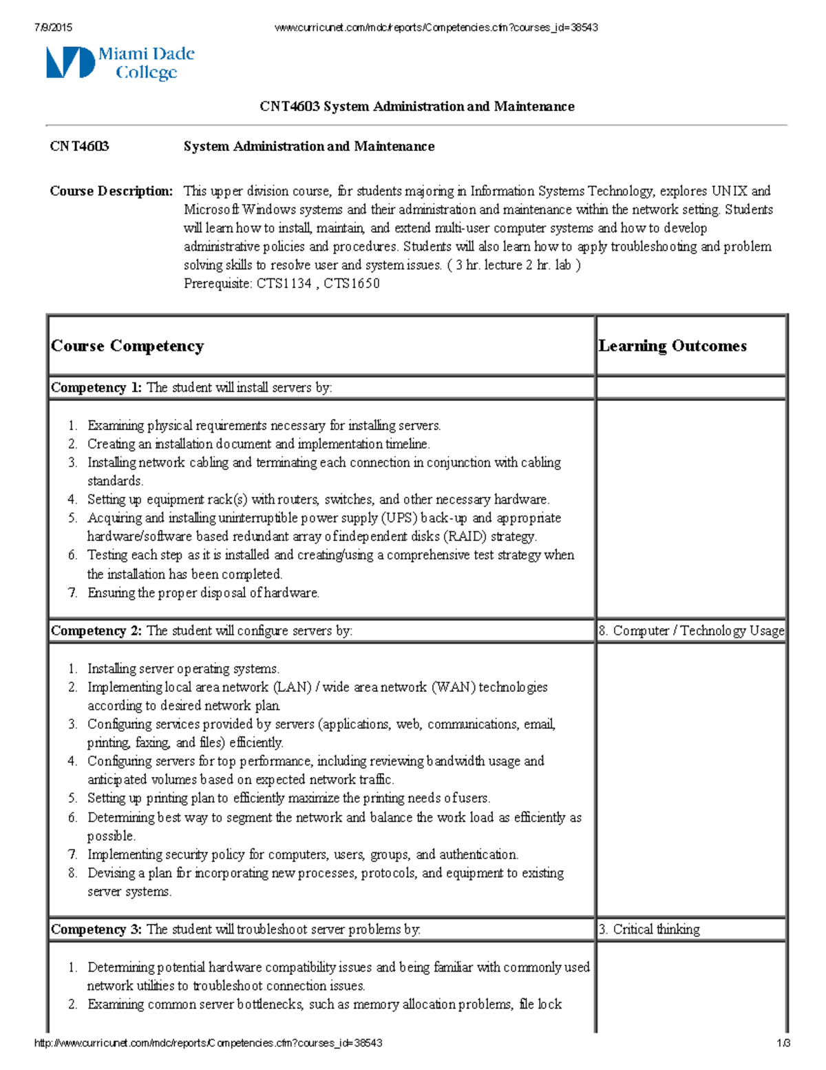 CNT4603 System Administration and Maintenance - Bs information - Studocu