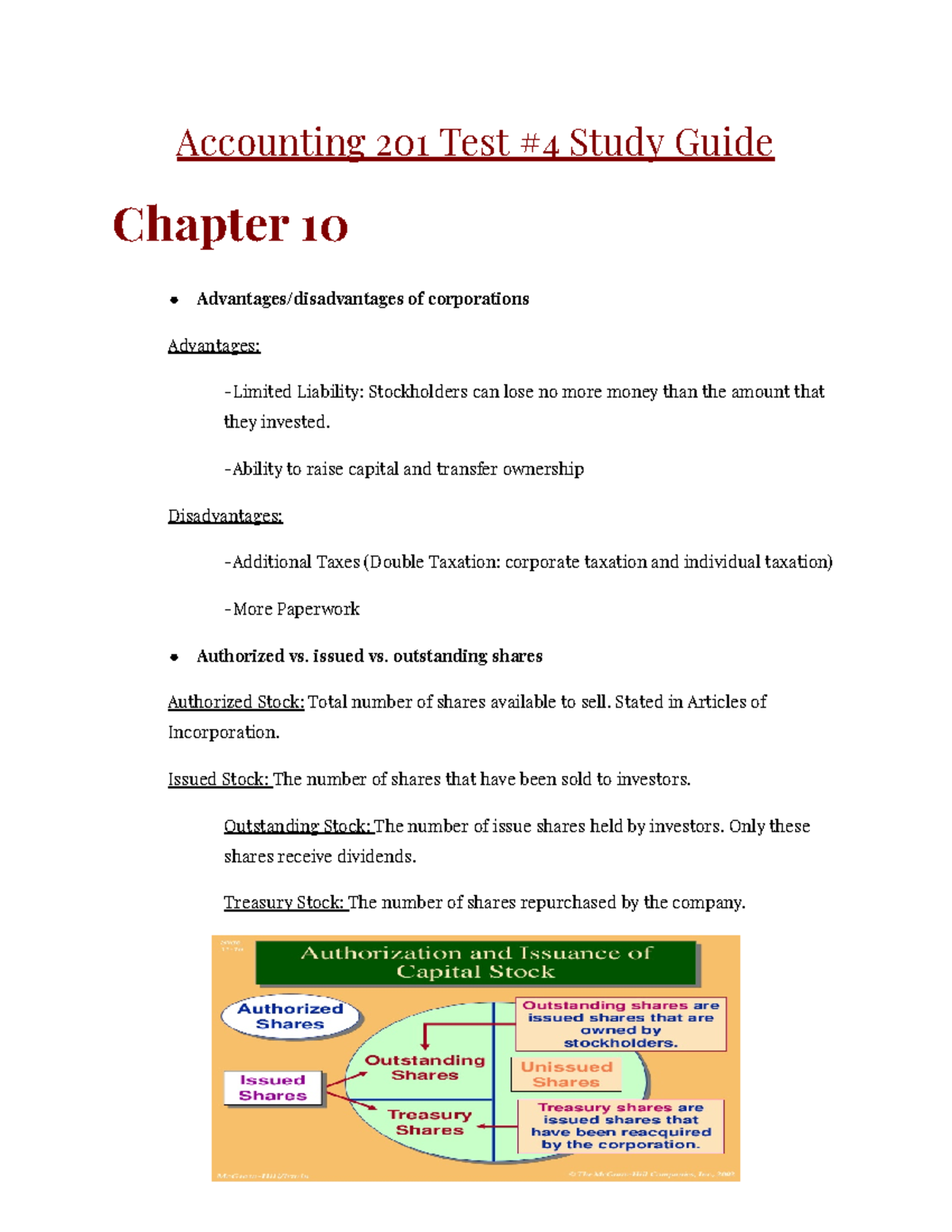 Accounting 201 Final Study Guide - Google Docs - Accounting 201 Test #4 ...