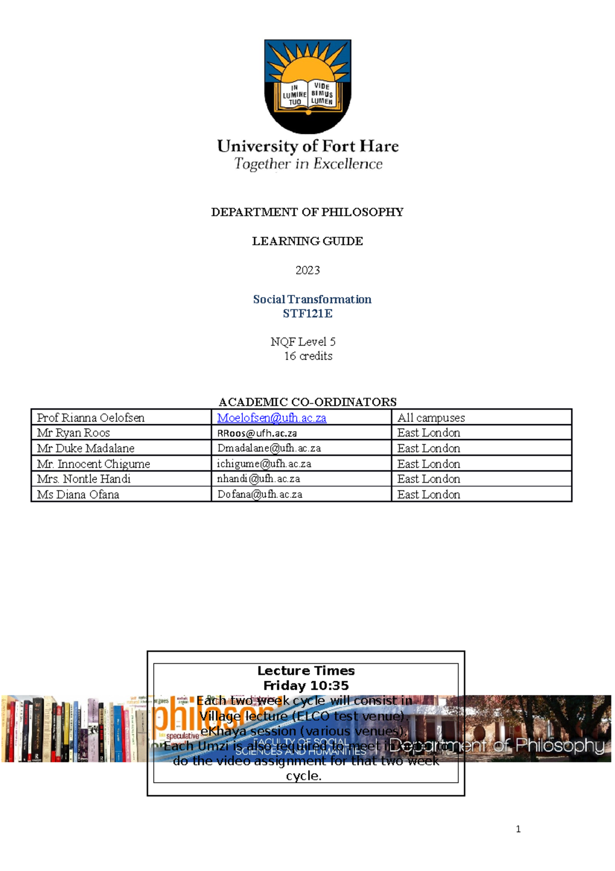 9media..masiya summary - DEPARTMENT OF PHILOSOPHY LEARNING GUIDE 2023 ...