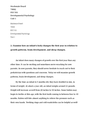 Parenting Styles - 78802 PSY 501 Developmental Psychology Unit 2 ...