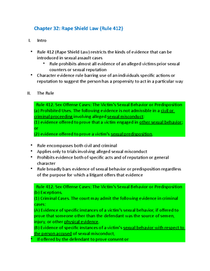 Evidence Outline 1 - Types of Evidence Oral Testimony o Fact Witness ...