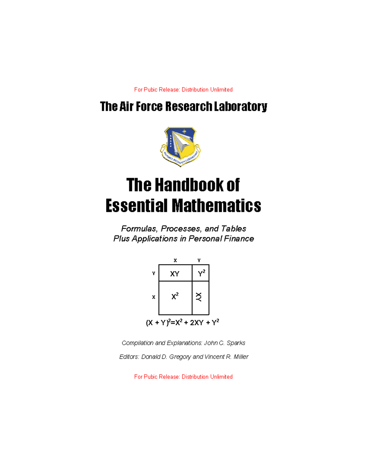 Math handbook - imp - For Pubic Release: Distribution Unlimited The Air ...