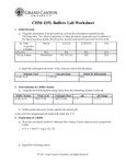 CHM-115L - General Chemistry II - Lab - Studocu