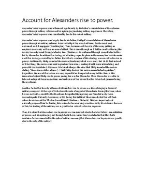 Assess the success of Alexander the Great - Alexander the Great ...