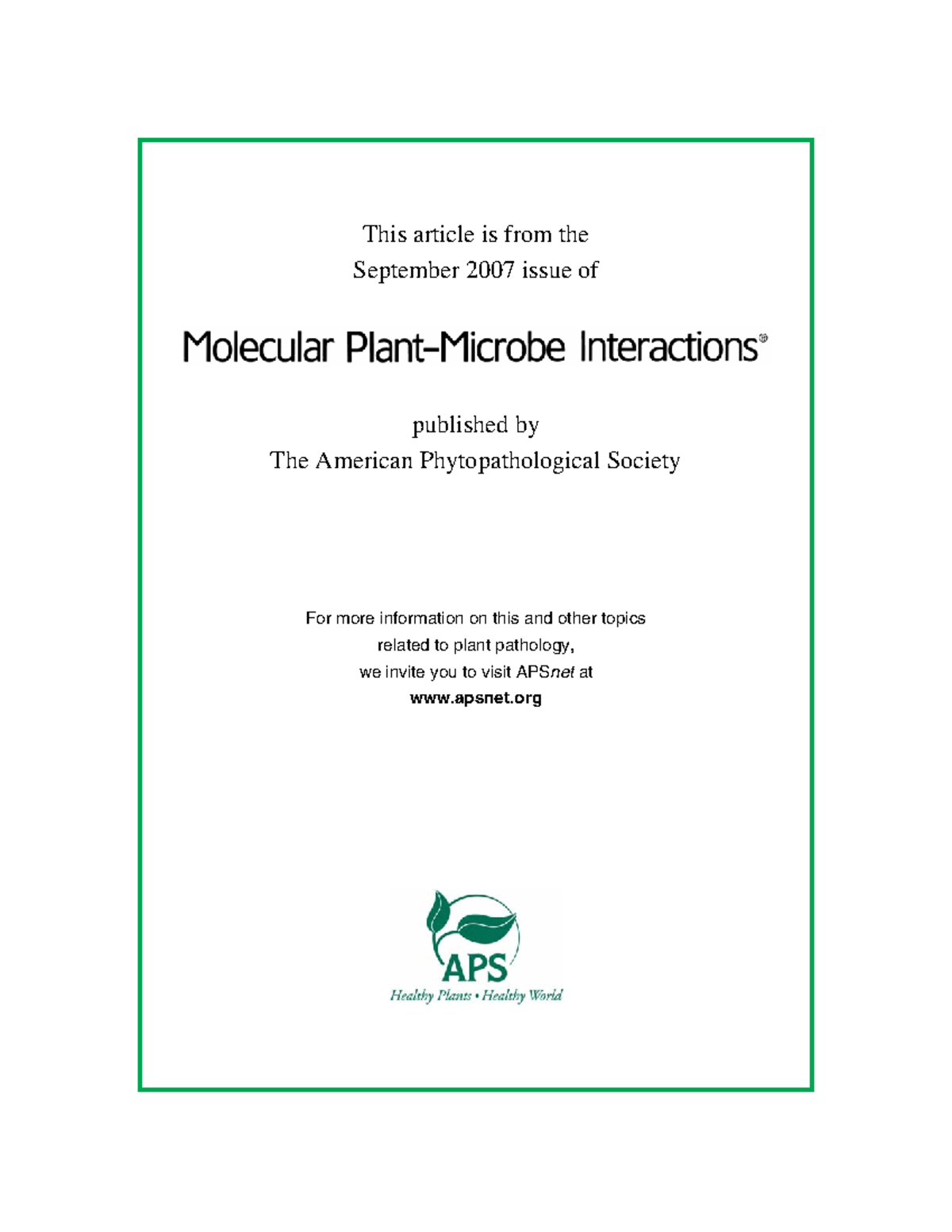 Practical - Case Study 3 - This article is from the September 2007 ...