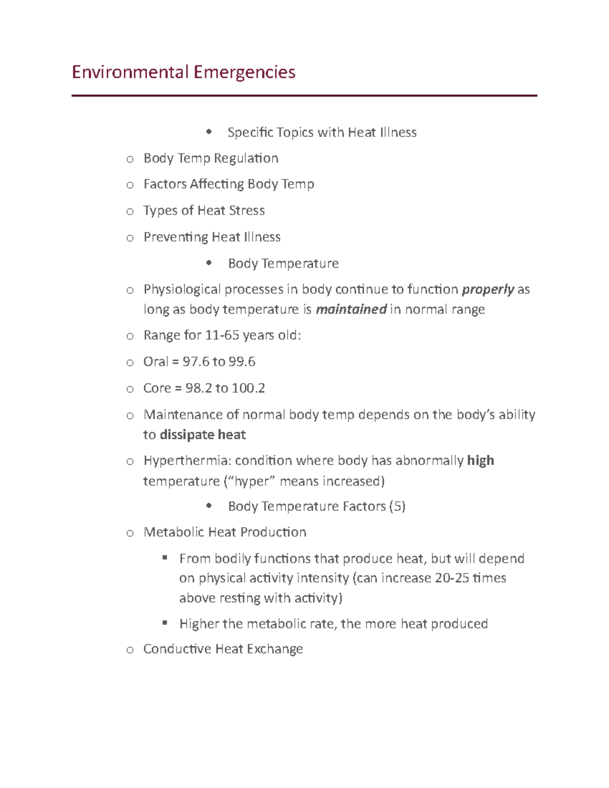 11 Environmental Emergencies - Environmental Emergencies Specific ...