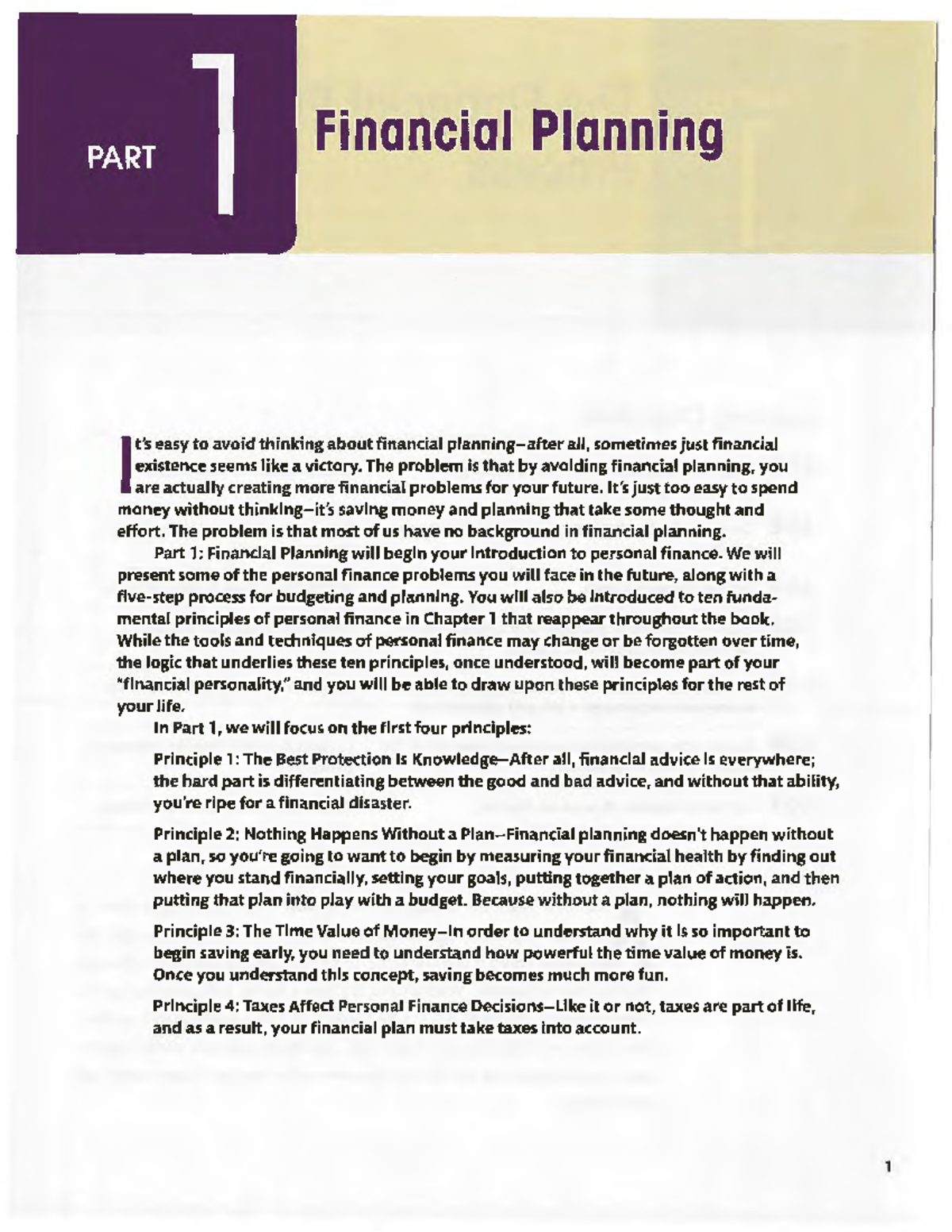 1 The Financial Planning Process Keown - Financial Planning I t's easy ...