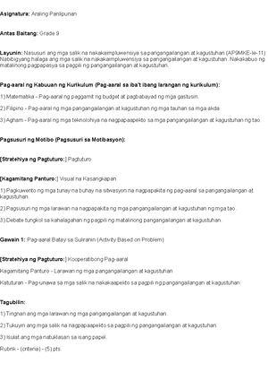 TLE-ICT-CSS-9 Q3-Module-3-4 - 9 9 TLE – ICT - CSS Quarter 3 – Module 3 - 4 : USING HAND TOOLS ...