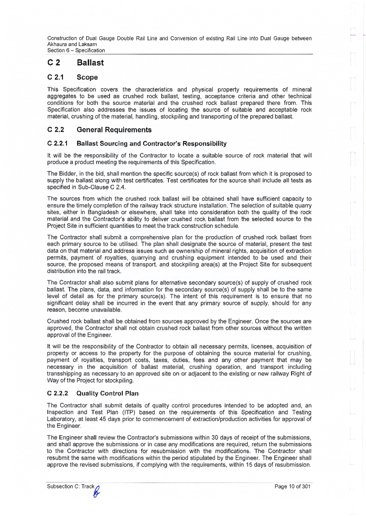 Ballast Specifications - Aldlp 2022-09-14 04 40 02 - Construction of ...