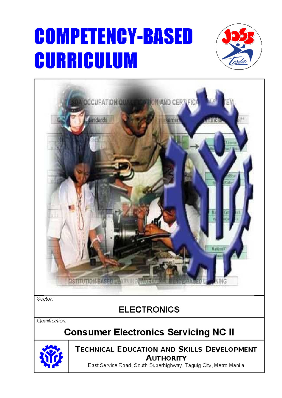 Consumer Electronics Servicing NC II - COMPETENCY-BASED CURRICULUM ...
