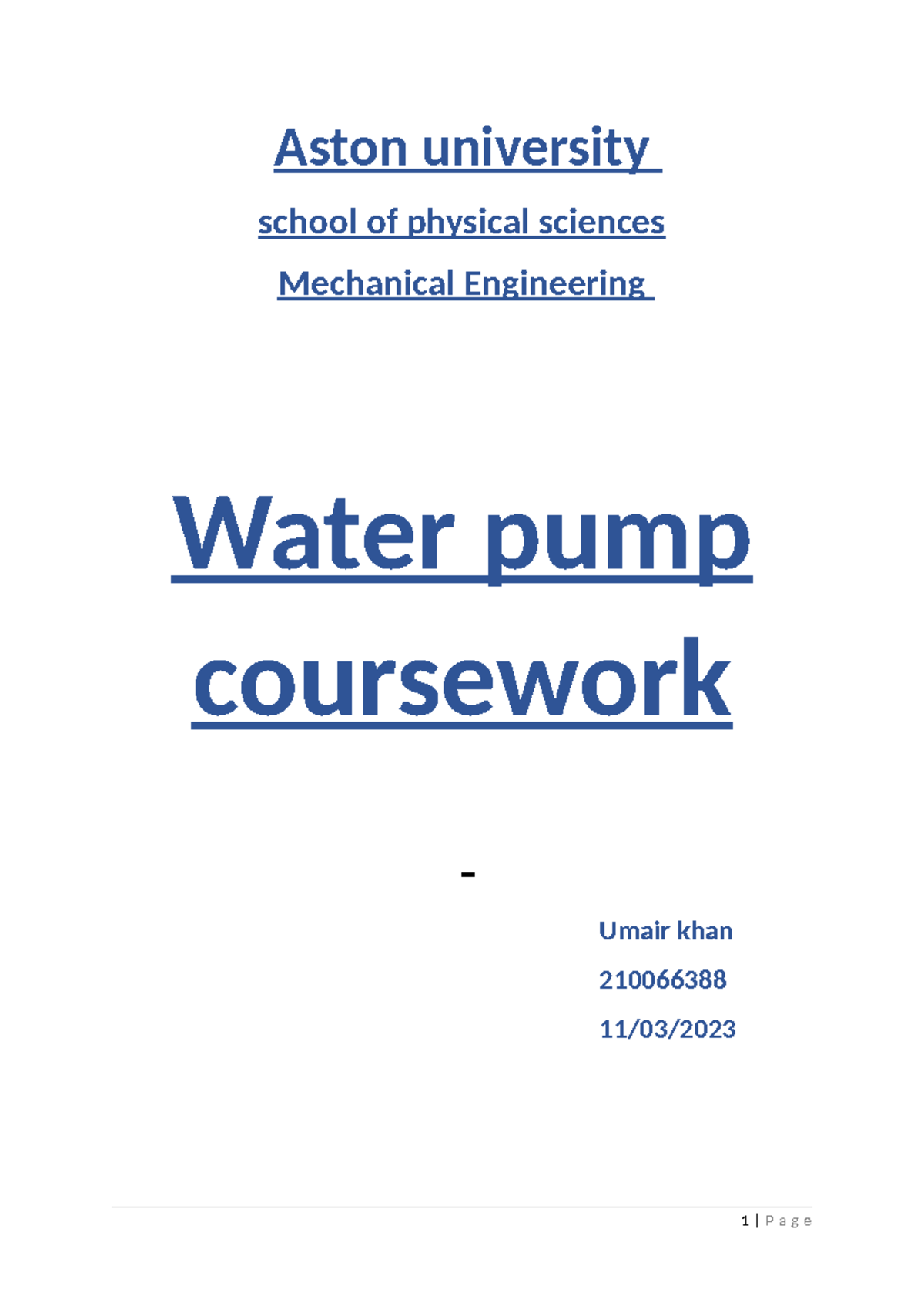 Word doc coursework - USEFUL - Aston university school of physical ...