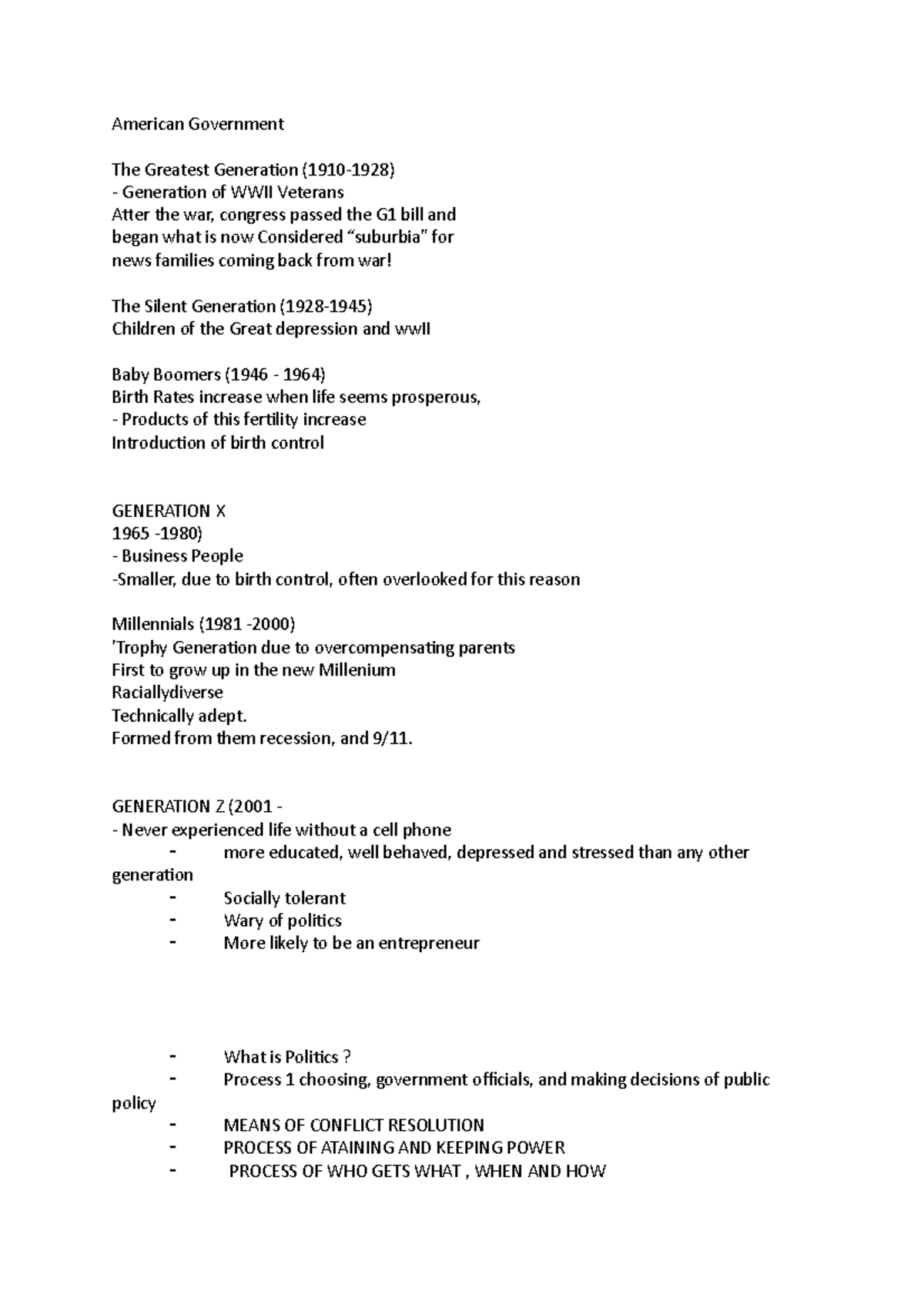 American Government - Chapter 1 - American Government The Greatest ...