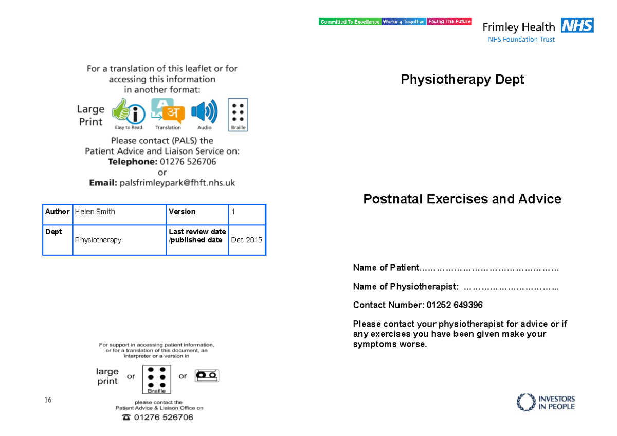 postnatal_exercises_and_advice.pdf - Author Helen Smith Version 1 Dept ...