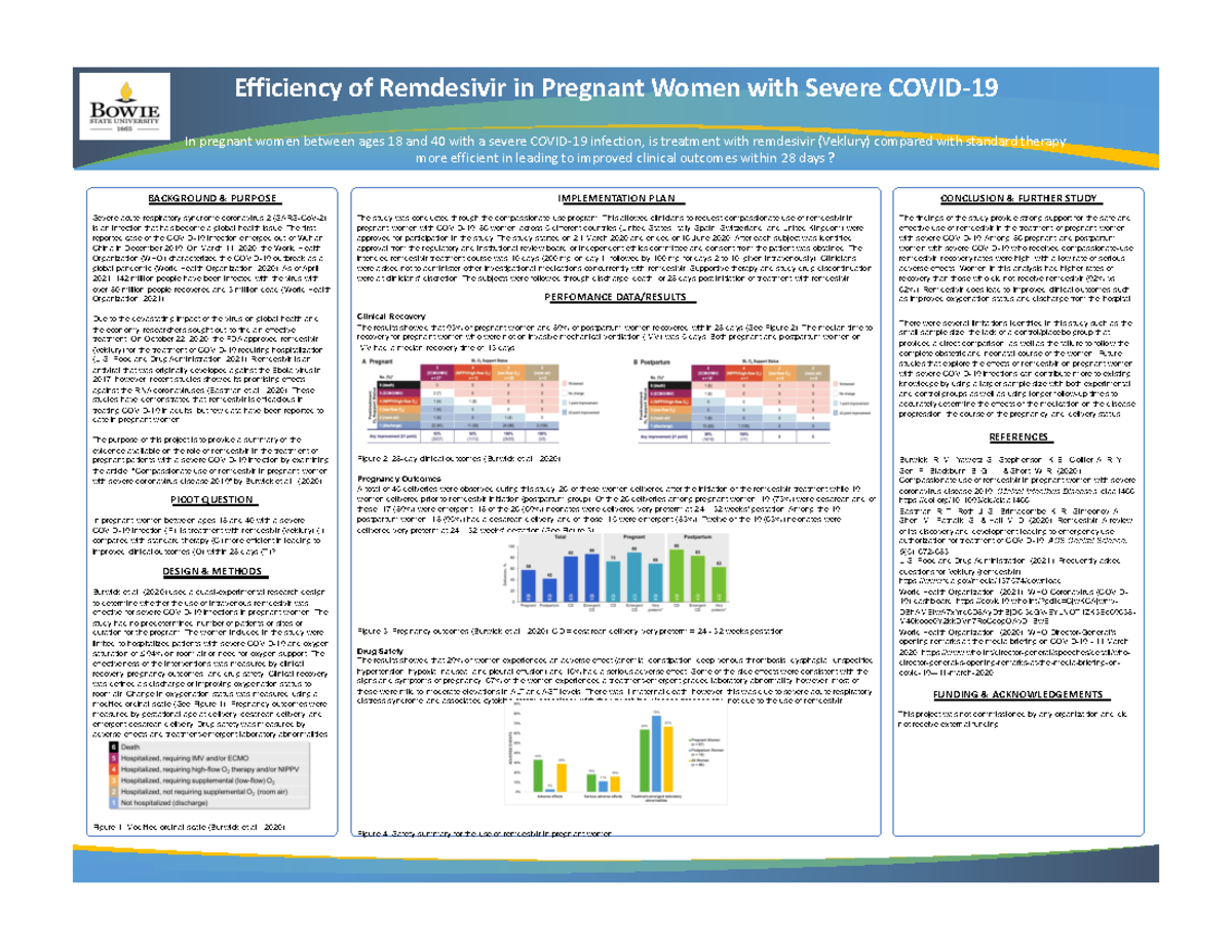 Picot Poster On Remdesivir - RESEARCH POSTER PRESENTATION DESIGN © 2015 ...