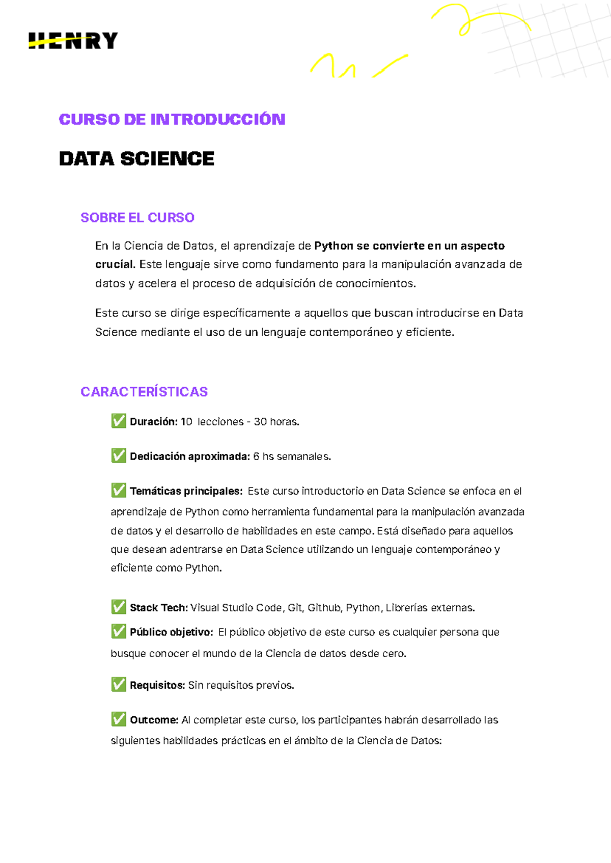 Intro DATA Science CON Python (Ondemand) - CURSO DE INTRODUCCIÓN DATA SCIENCE SOBRE EL CURSO En ...