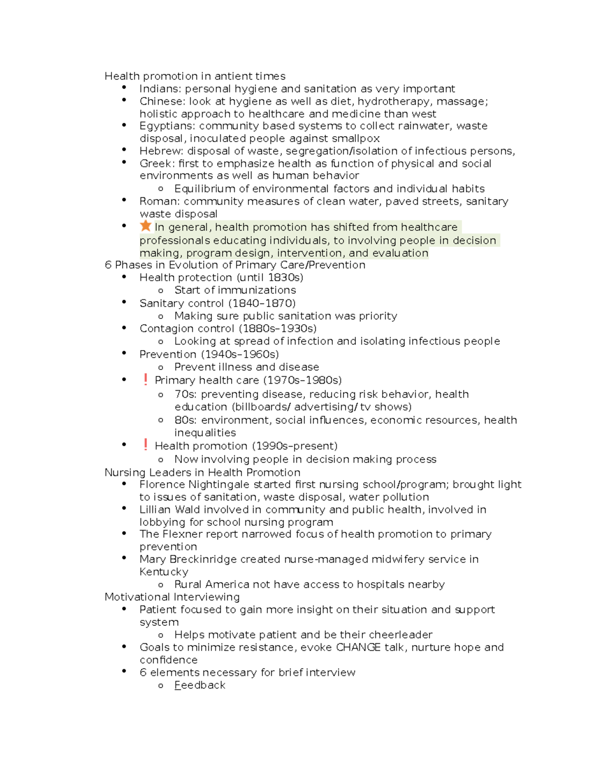 The History of Health Promotion - Health promotion in antient times ...