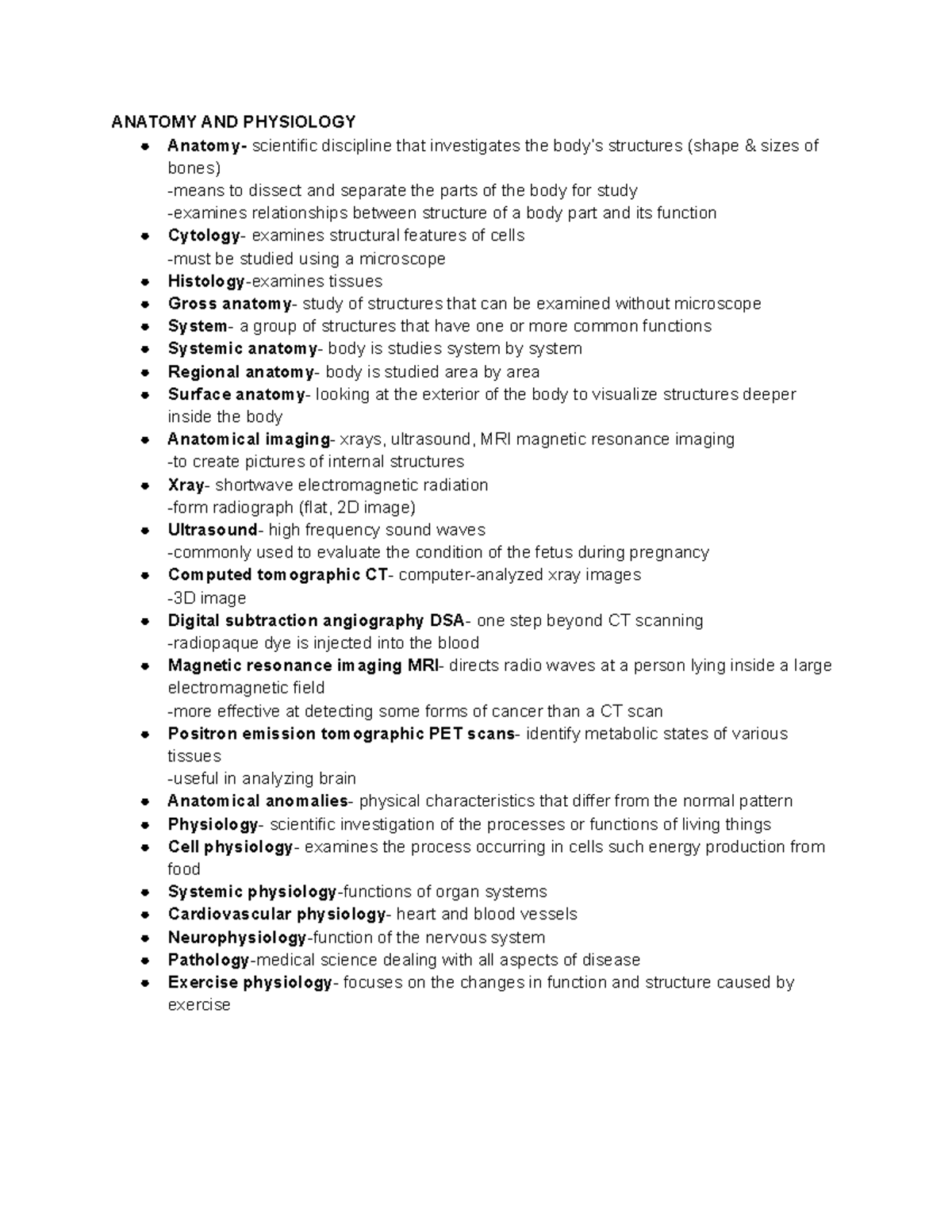 Anatomy AND Physiologoy Reviewer - ANATOMY AND PHYSIOLOGY Anatomy ...
