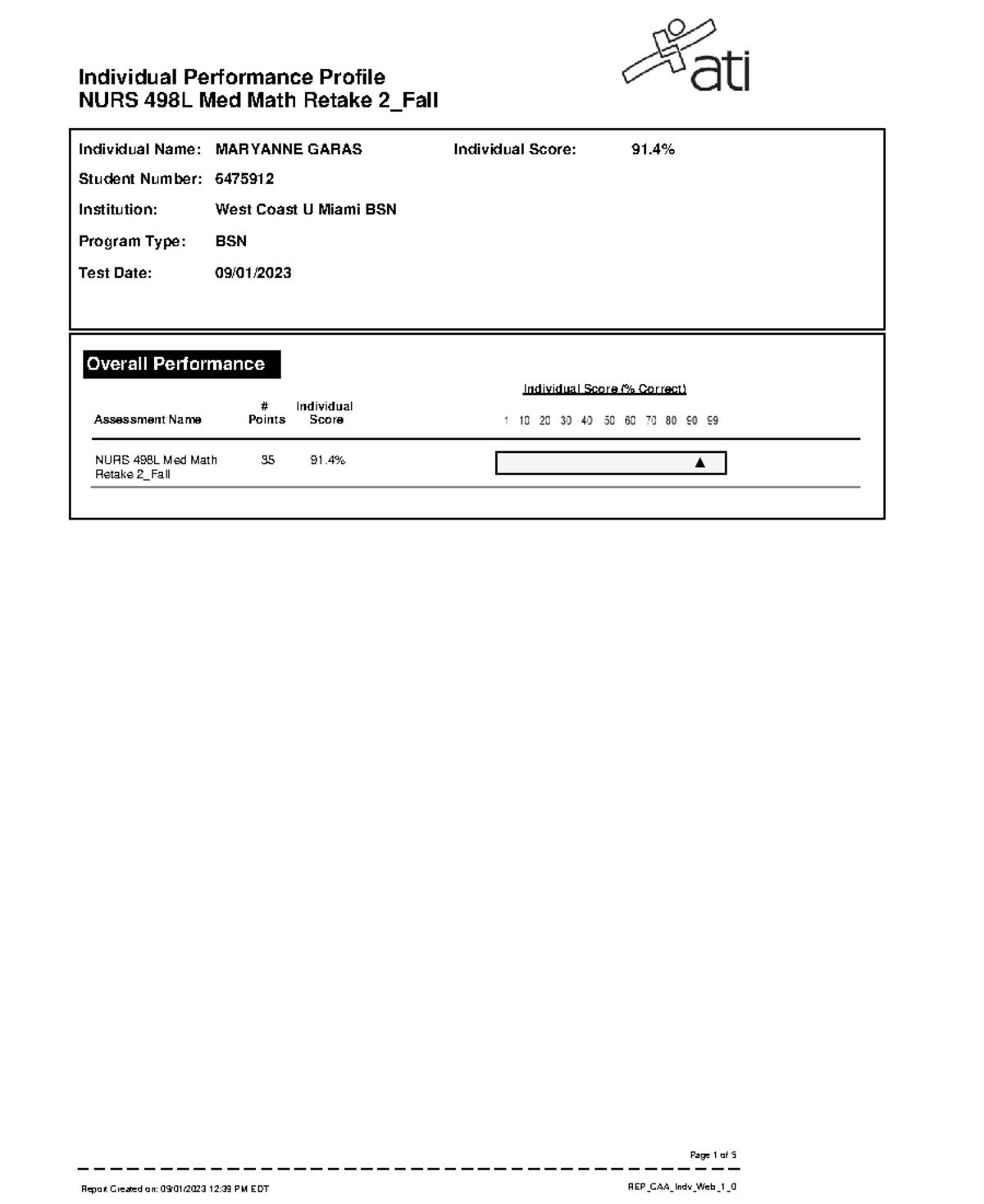 Med math pt2 - Med math pt2 - NURS 498L Med Math Retake 2_Fall Overall ...
