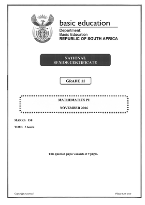 Mathematics GR 12 Exam Guidelines 2021 Eng - MATHEMATICS EXAMINATION ...