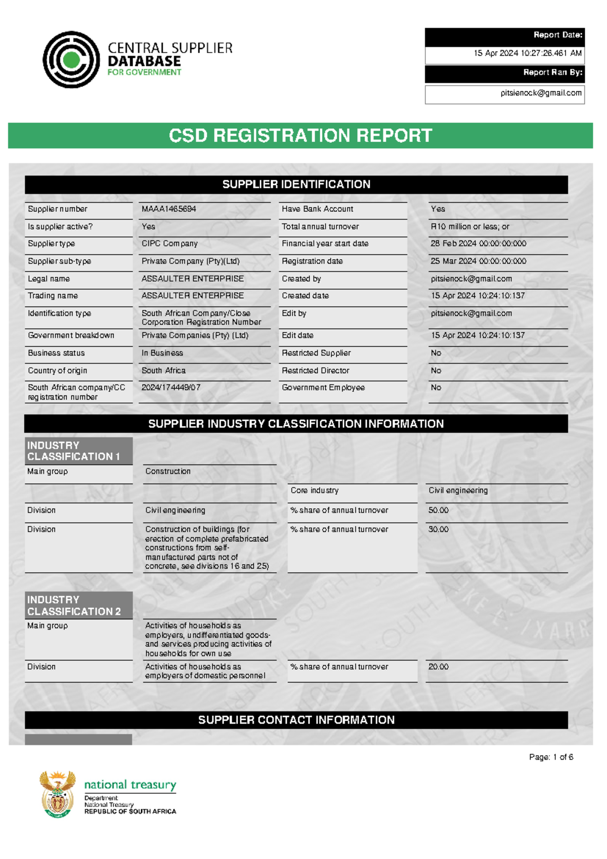 Document - CSD REGISTRATION REPORT 15 Apr 2024 10:27:26 AM pitsienock ...