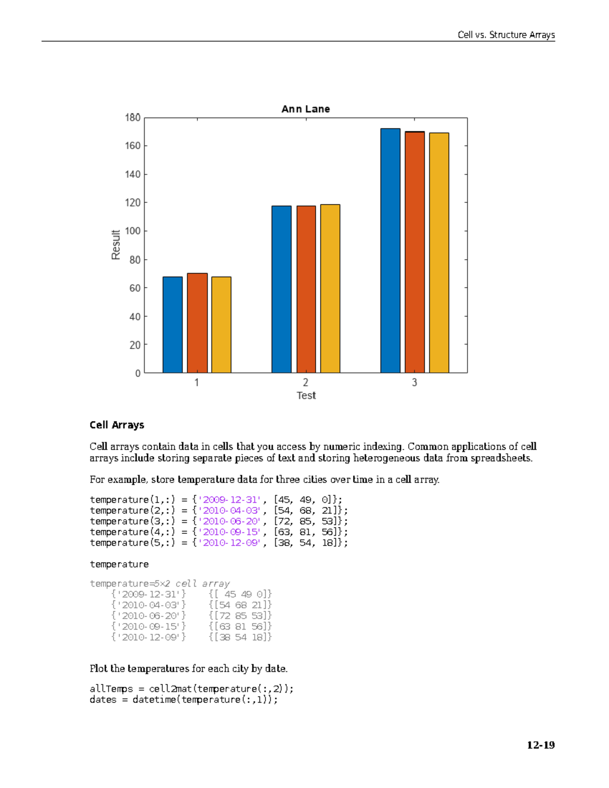 Matlab Prog 63 Cell Arrays Cell Arrays Contain Data In Cells That You