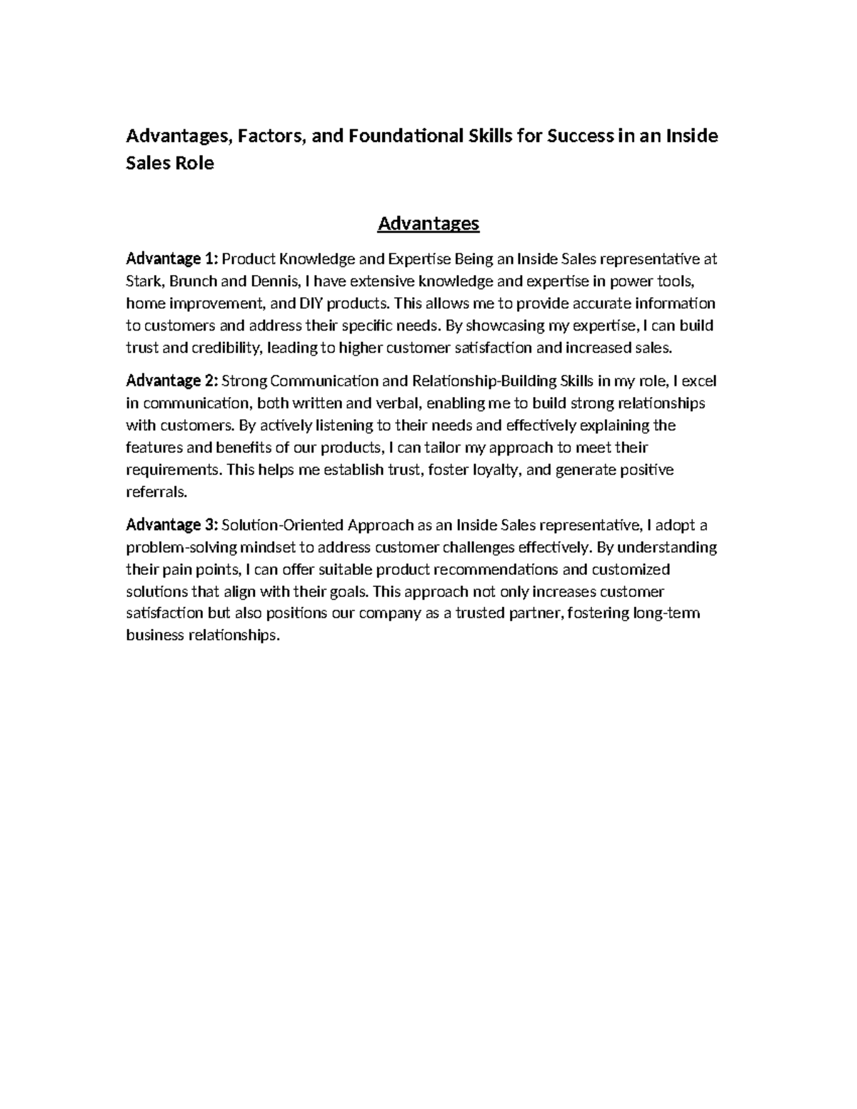 Assignment #1 Week 5 - dtidtd - Advantages, Factors, and Foundational ...