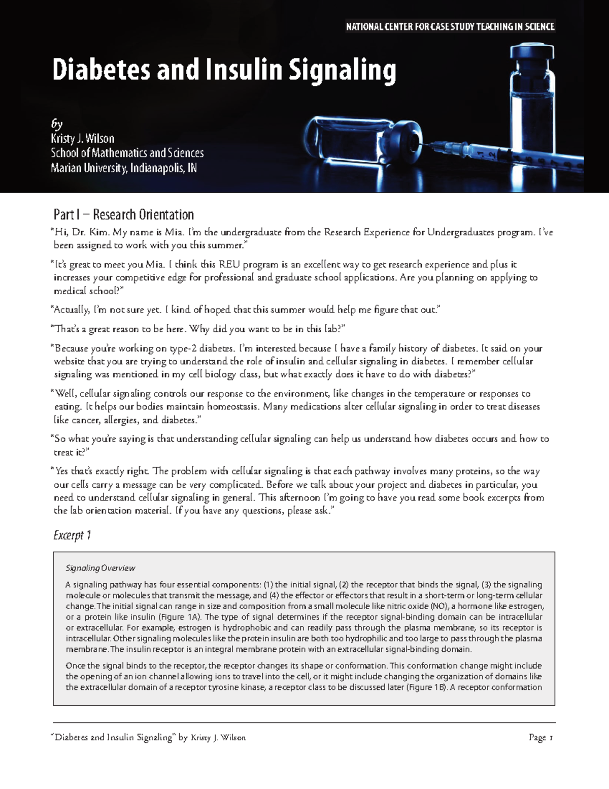 Insulin signaling - nah fam - by Kristy J. Wilson School of Mathematics ...