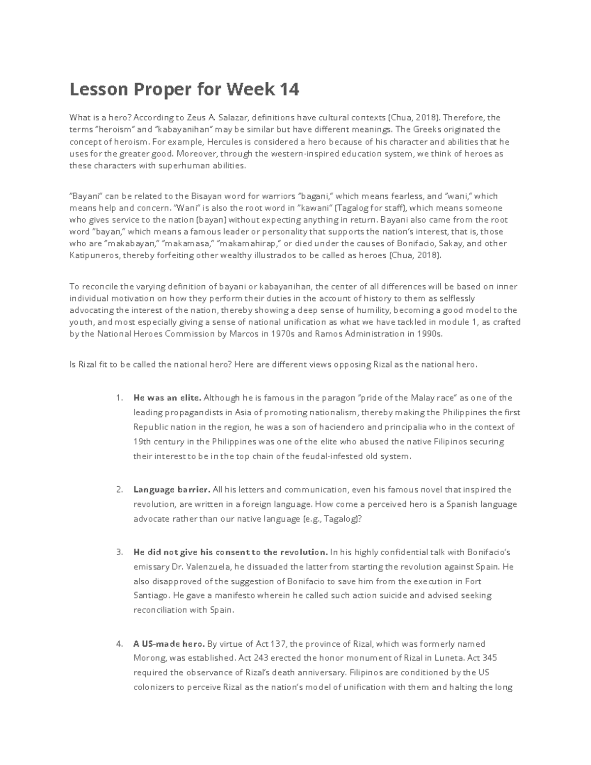 Lesson Proper for Week 14 - Salazar, definitions have cultural contexts ...