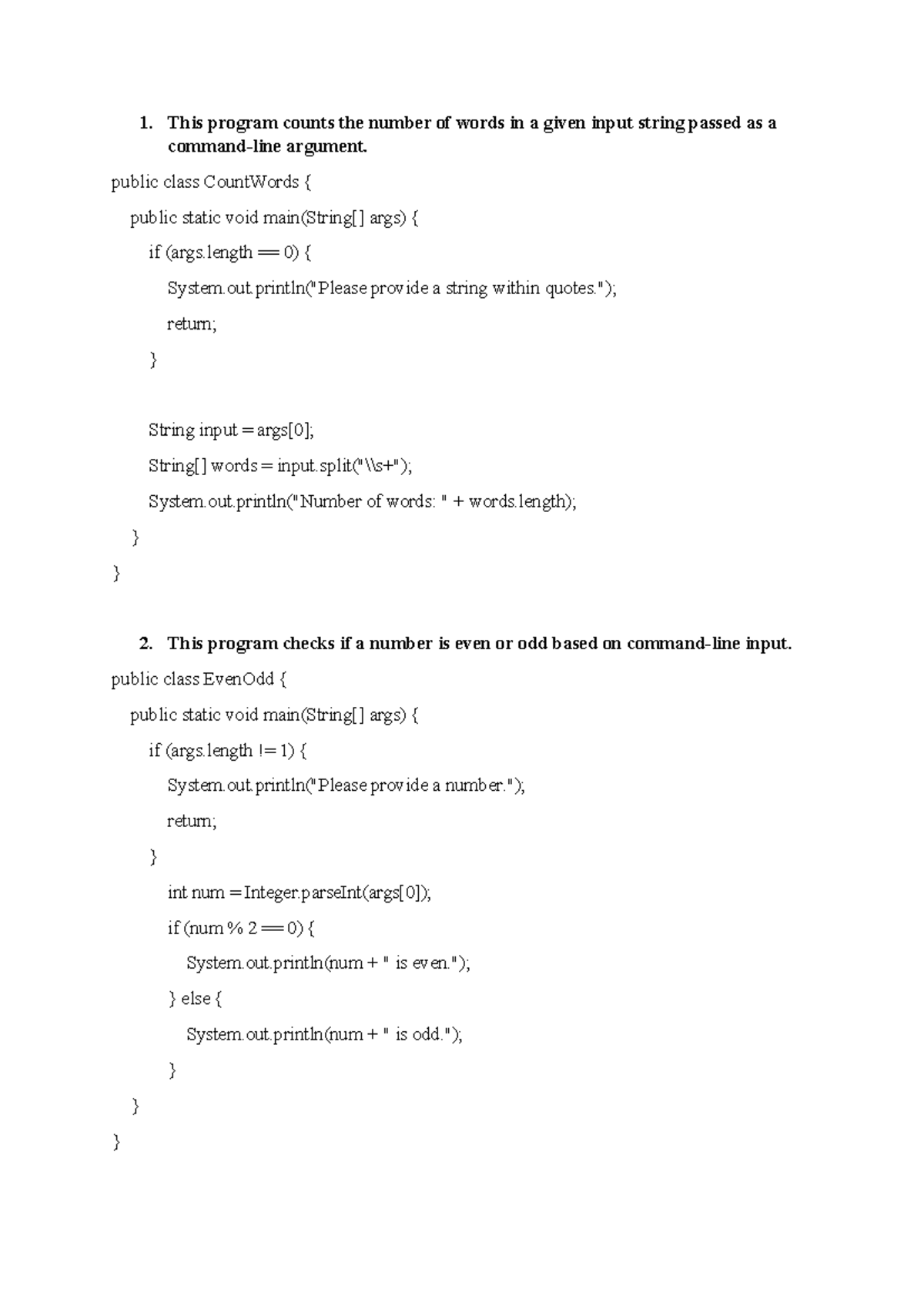 JAVA cmd - JAVA - This program counts the number of words in a given ...