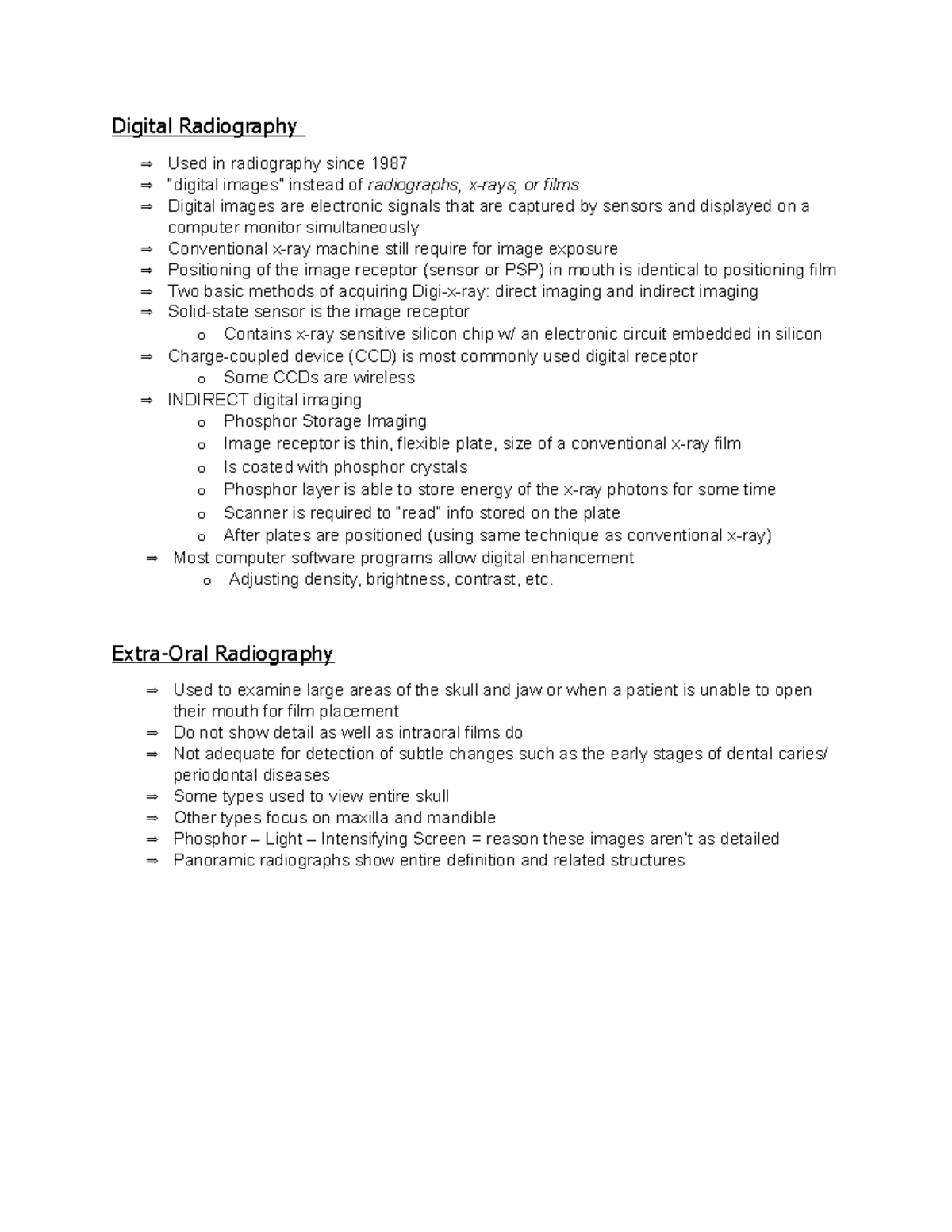 Digital Radiography notes (ch42) - Digital Radiography Used in ...