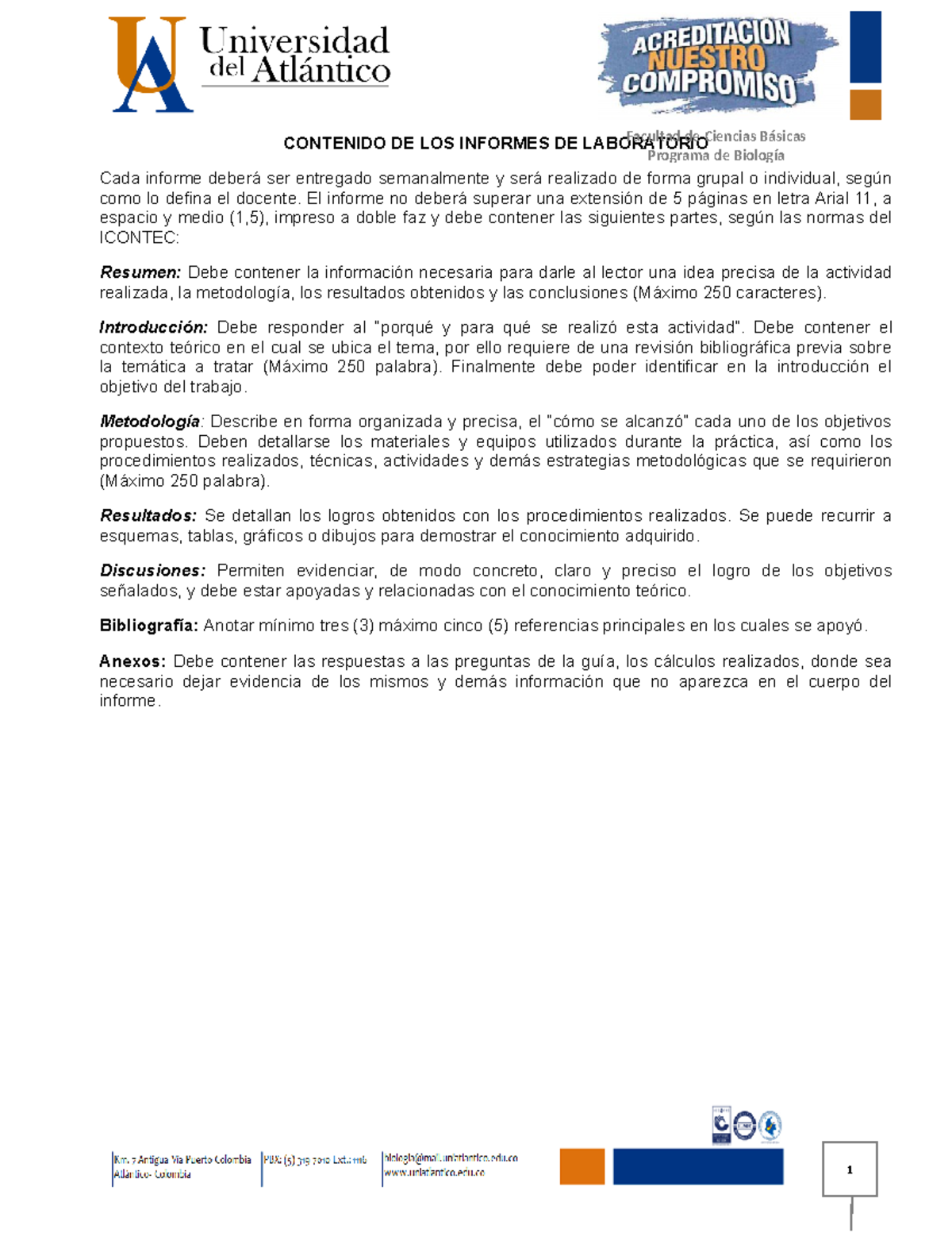 asdfd asd asdd asdf a fa afsfg sdg sdgr - 1 CONTENIDO DE LOS INFORMES ...