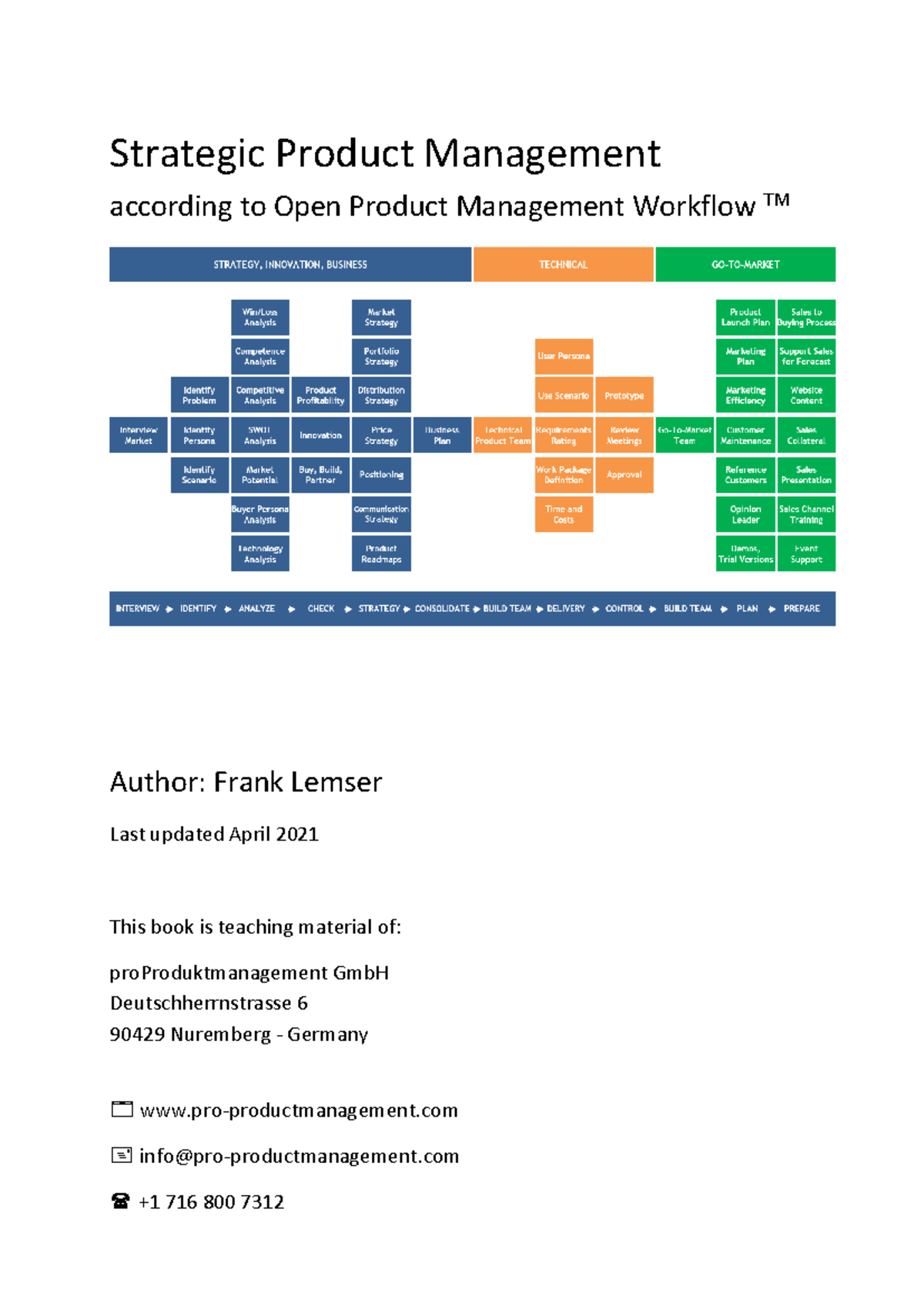 Strategic product management book open product management workflow ...