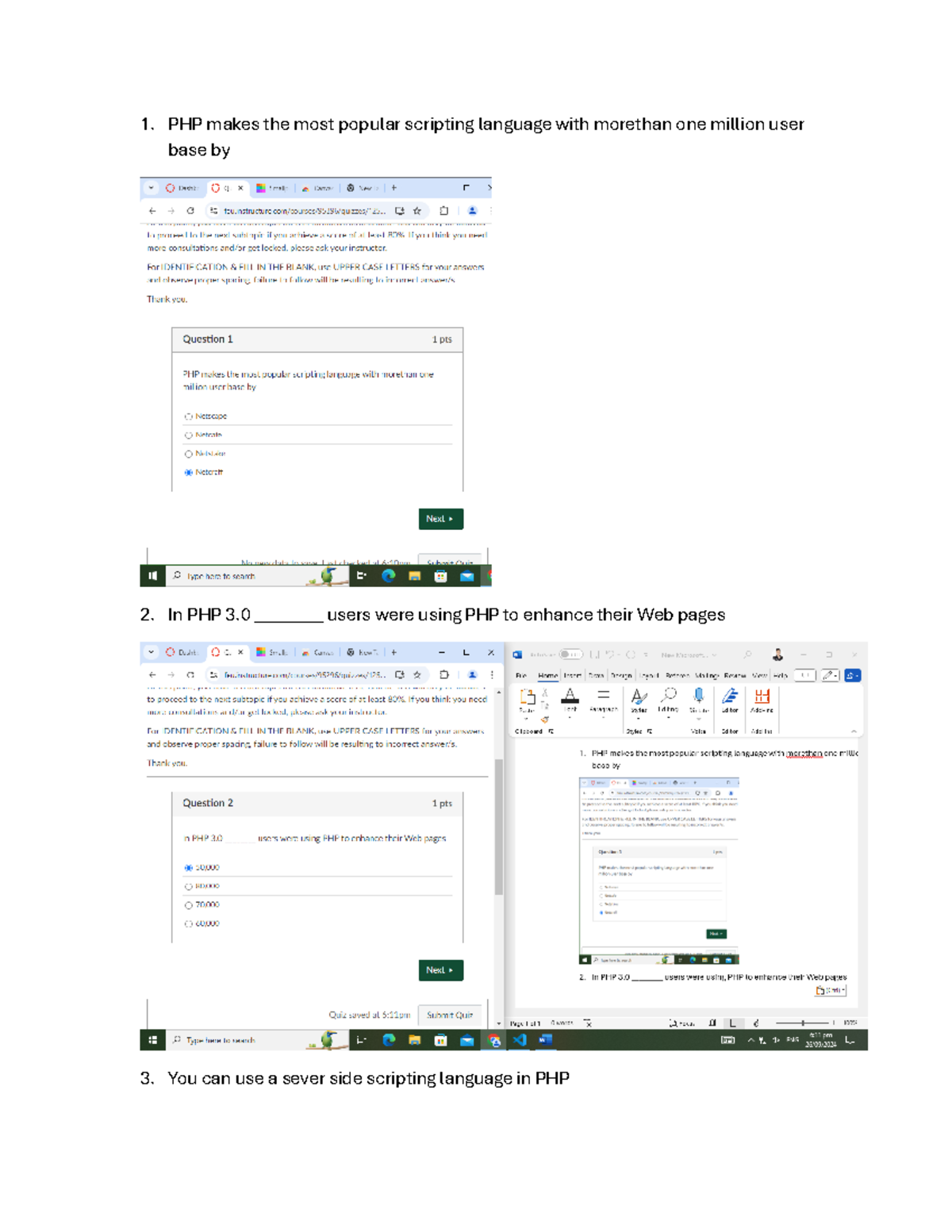 CCS0043 FA1 - FA1 - PHP makes the most popular scripting language with ...