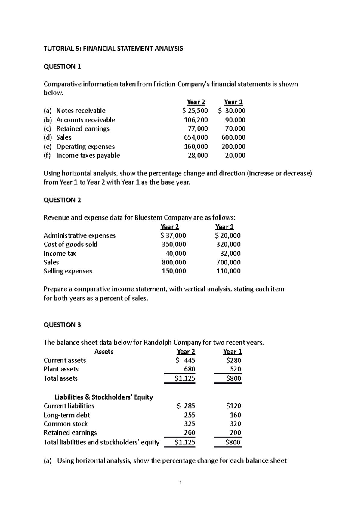 W8-Tutorial 5-Fin Stat Analysis Question - TUTORIAL 5: FINANCIAL ...