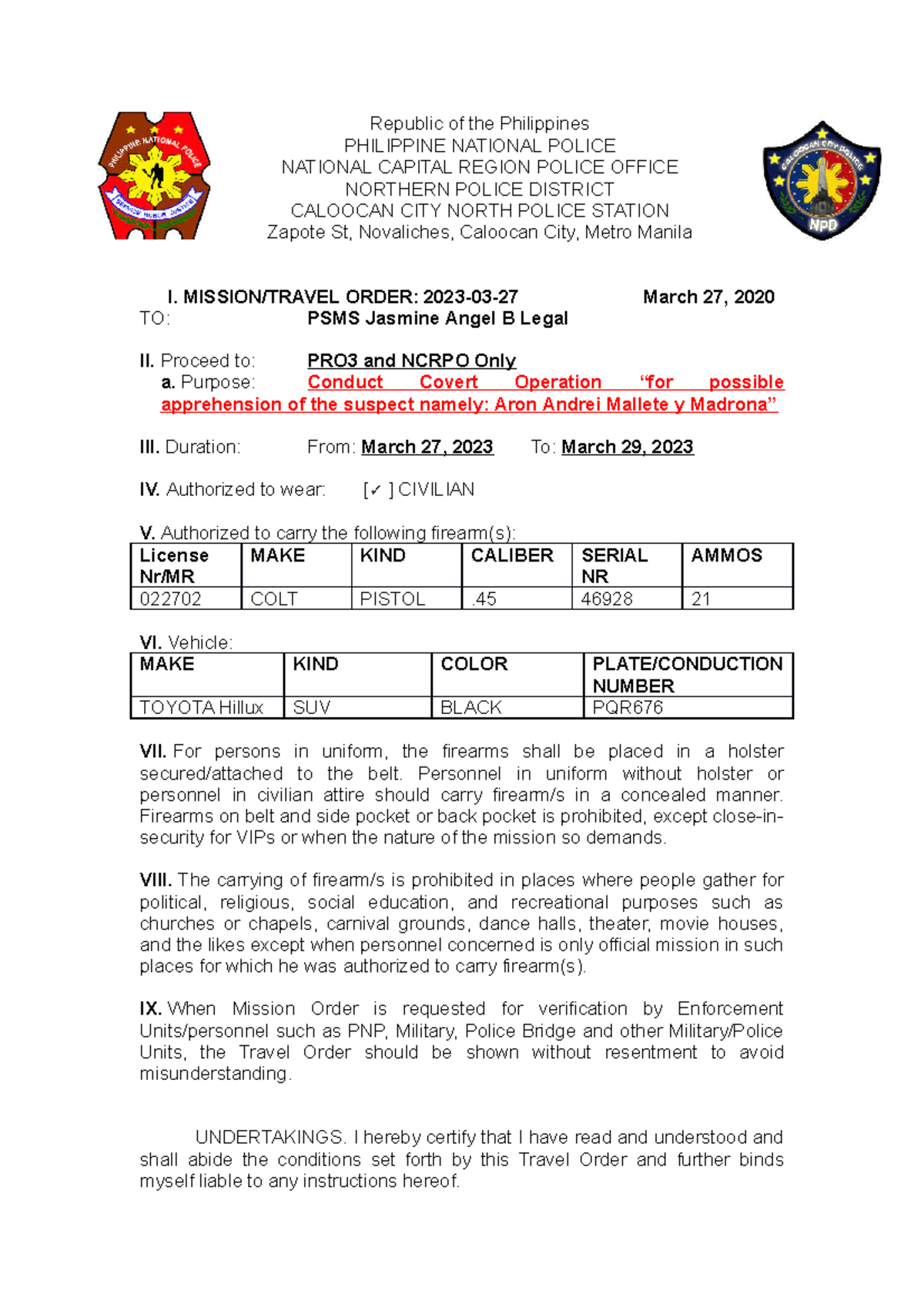 Mission- Order-GRP4 - technical english 1 - Republic of the Philippines ...