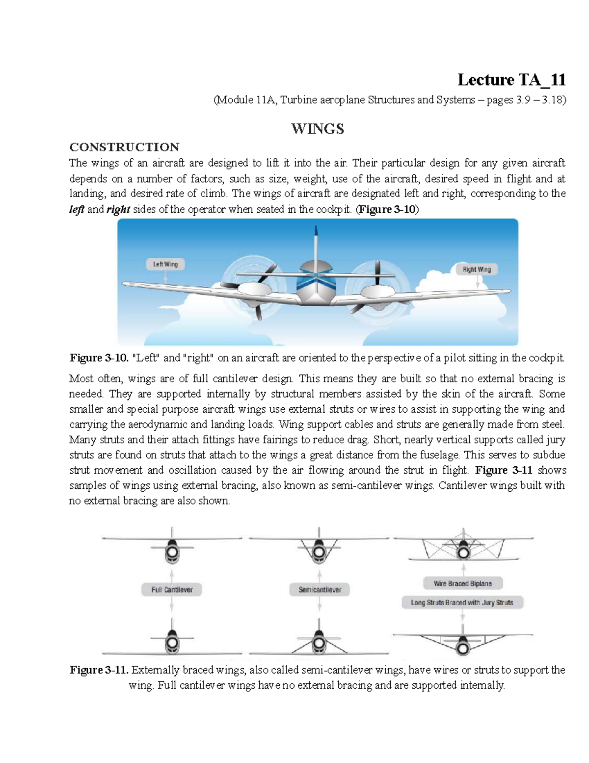 Lecture TA 11 - Bshah - Lecture TA_ (Module 11A, Turbine aeroplane ...