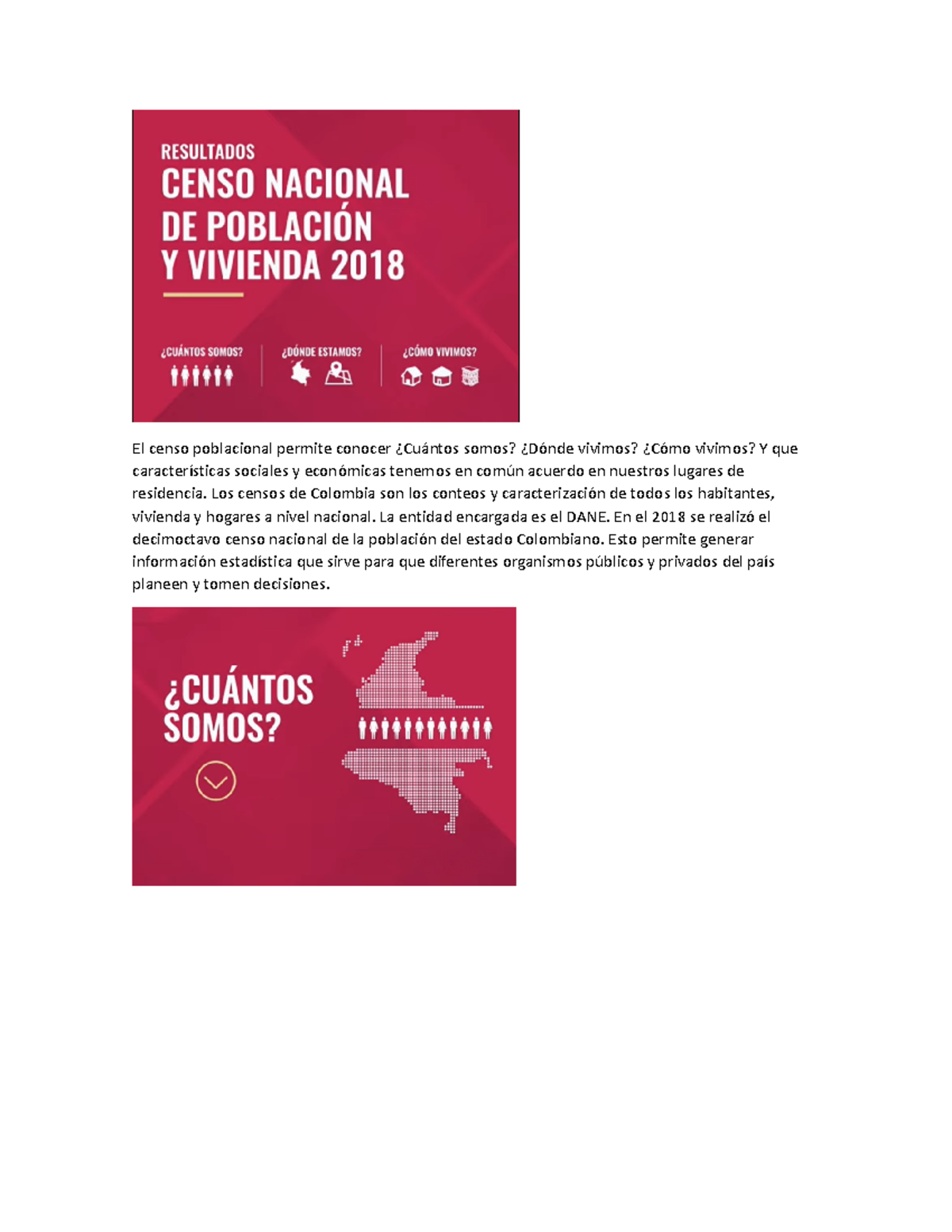 El censo poblacional - Los censos de Colombia son los conteos y ...