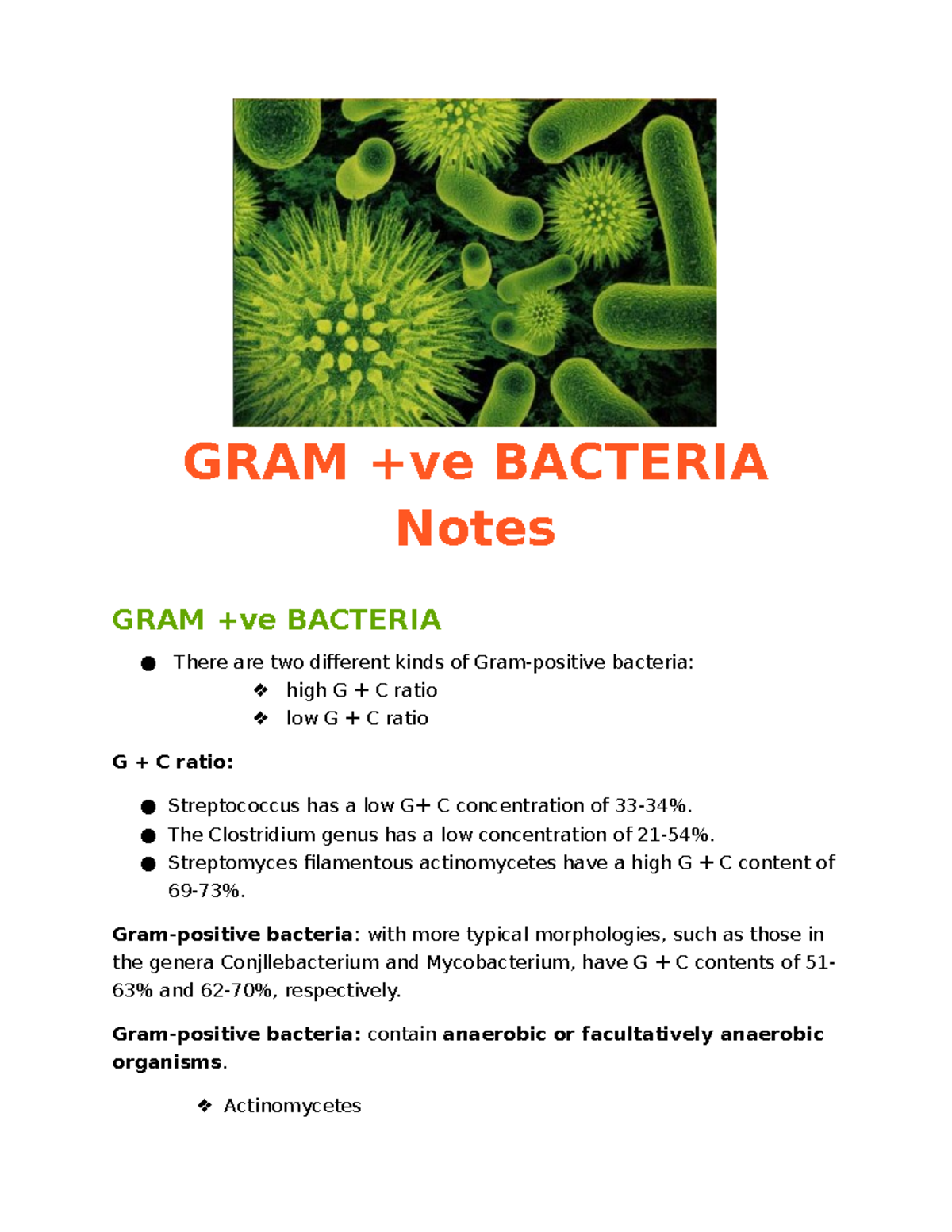 Gram-positives - This is a lecture note about gram-positive tacking ...