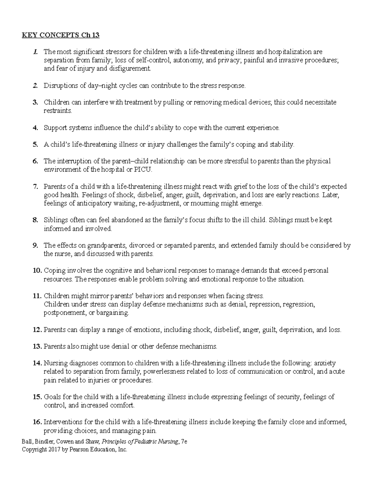 KEY Concepts Week 5 - KEY CONCEPTS Ch 13 1. The most significant ...